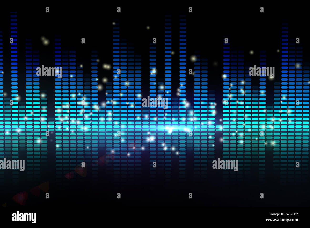 Digital disco design in blue Stock Photo - Alamy
