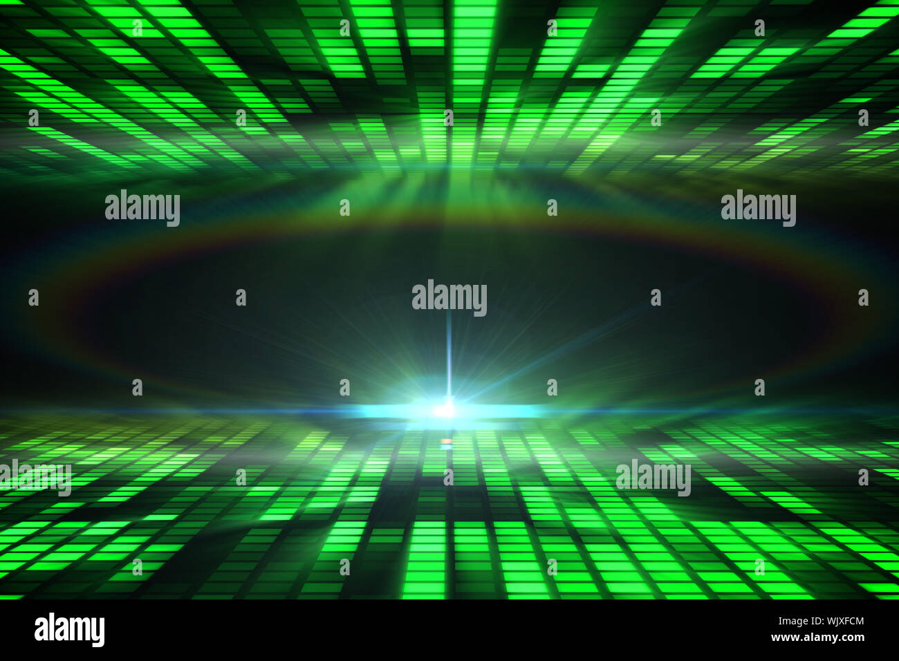 Cool disco design in green Stock Photo - Alamy