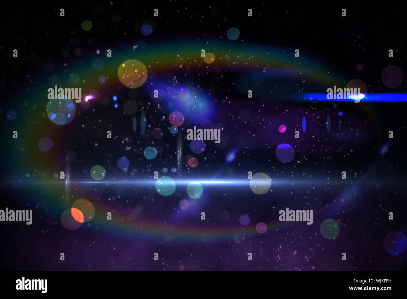 Digitally generated disco design in cool colours Stock Photo - Alamy