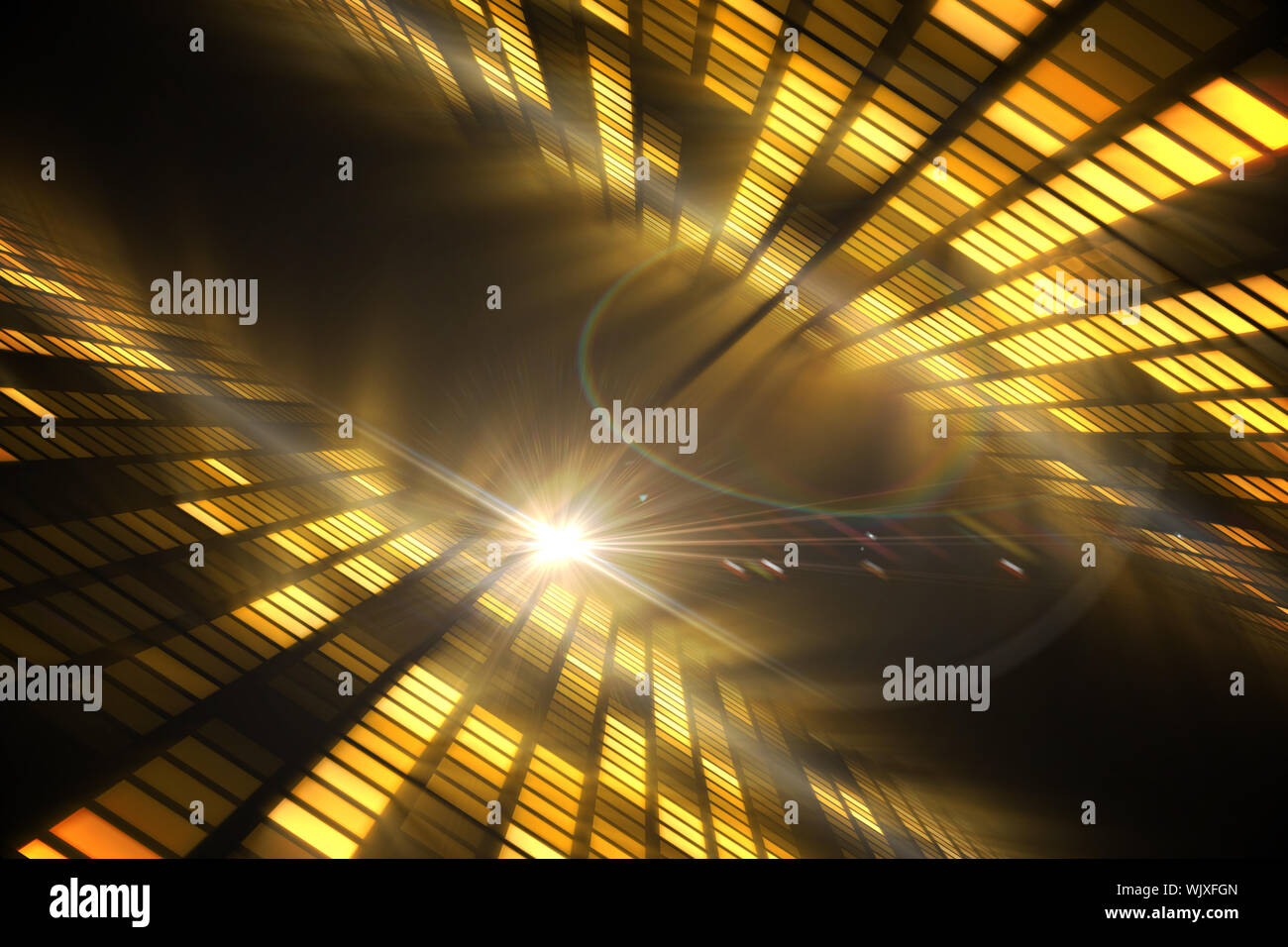 Cool disco design in yellow Stock Photo - Alamy