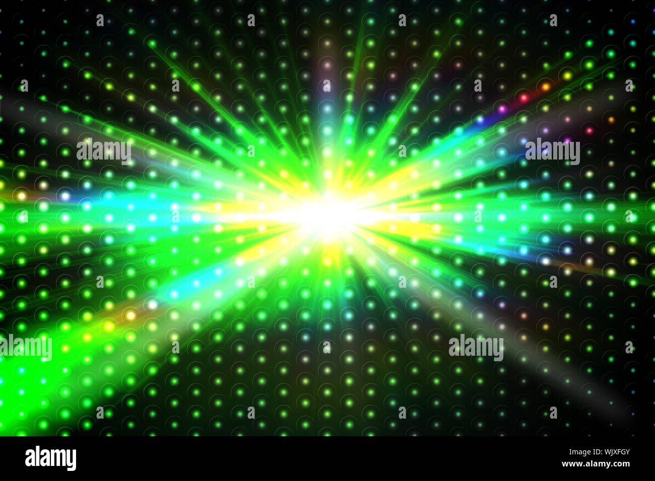 Digitally generated disco background in green Stock Photo - Alamy