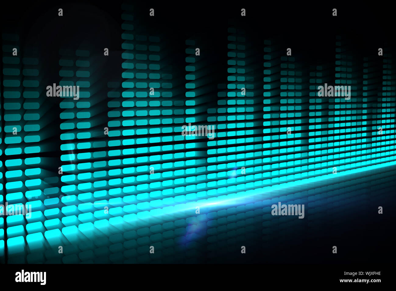 Digital disco design in blue Stock Photo - Alamy
