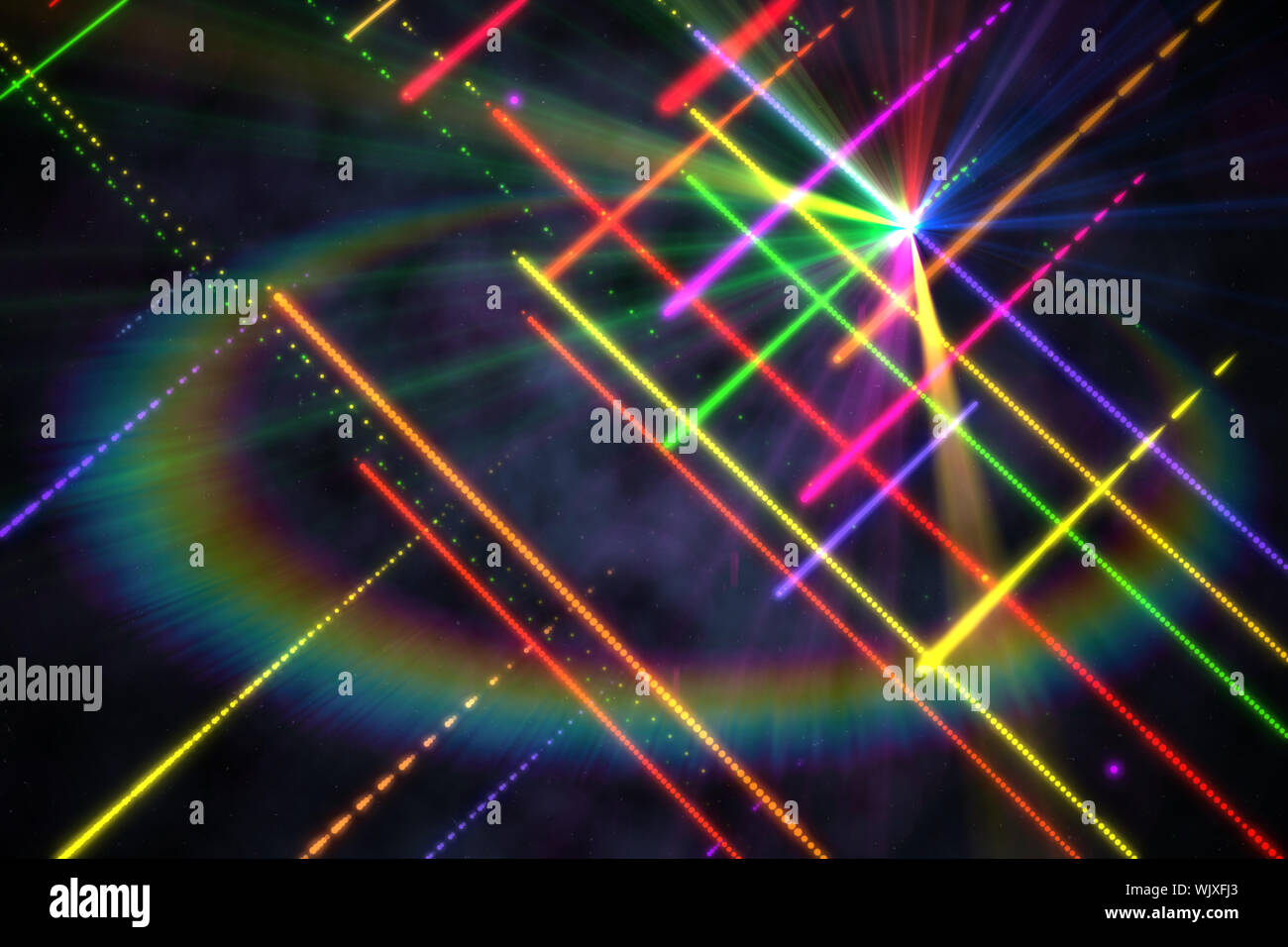Digitally generated disco laser background in cool colours Stock Photo ...
