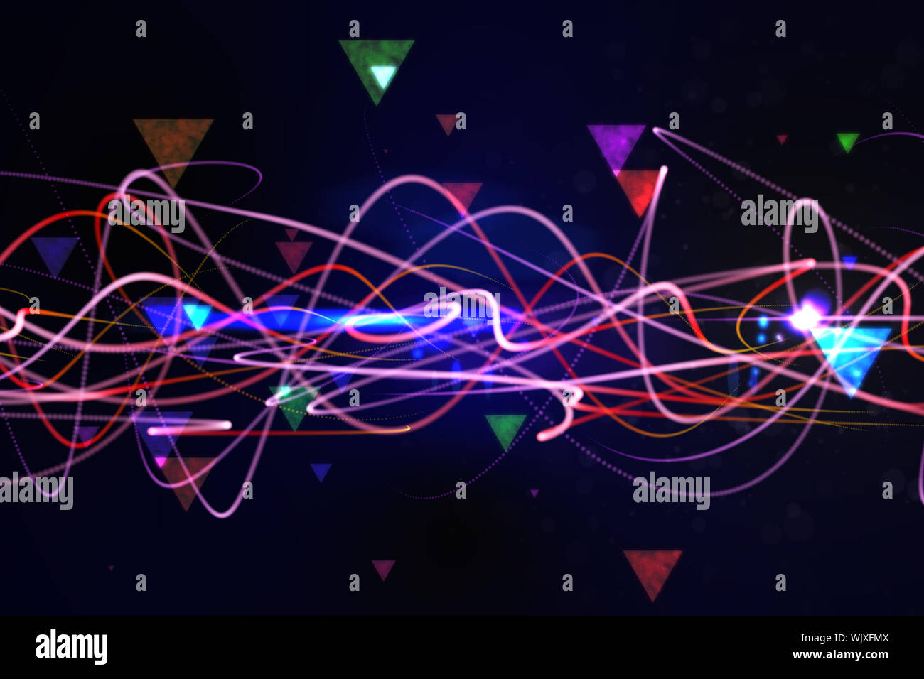 Digitally generated disco background in cool colours Stock Photo - Alamy