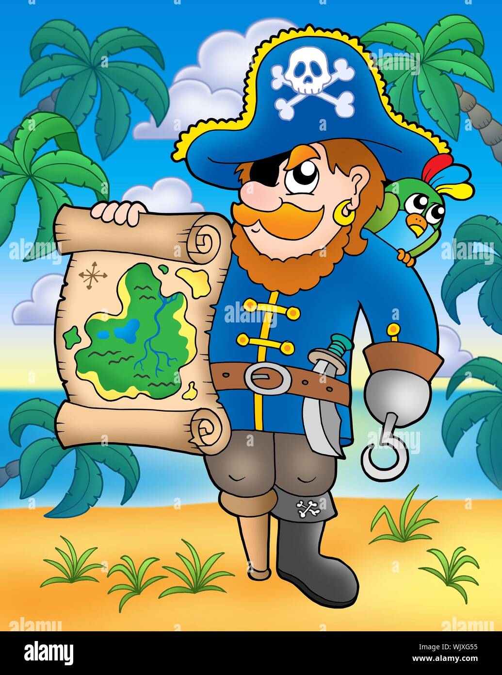 Pirate Treasure Map Clip Art