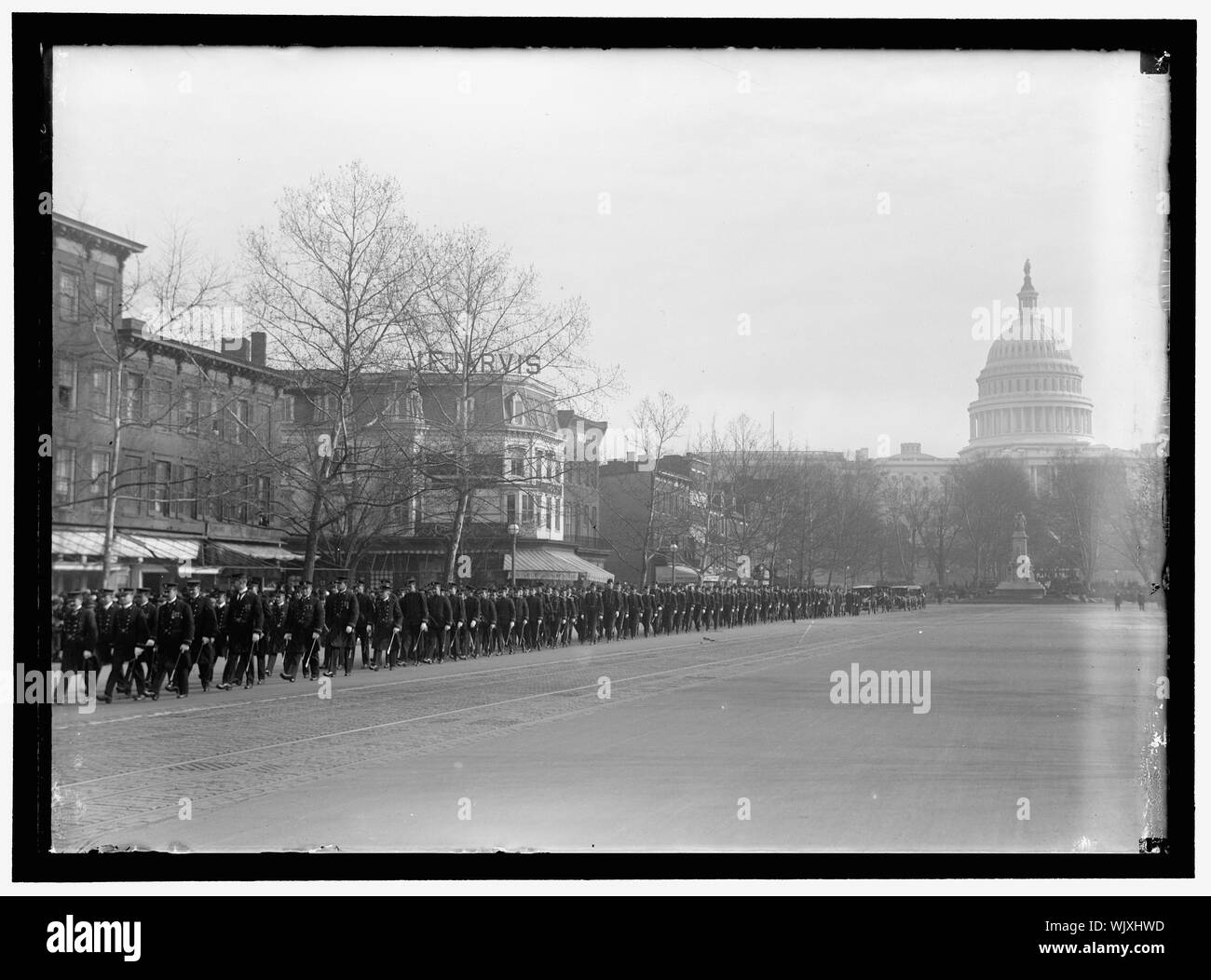 INAUGURAL PARADES. MILITARY UNIT IN PARADE Stock Photo - Alamy