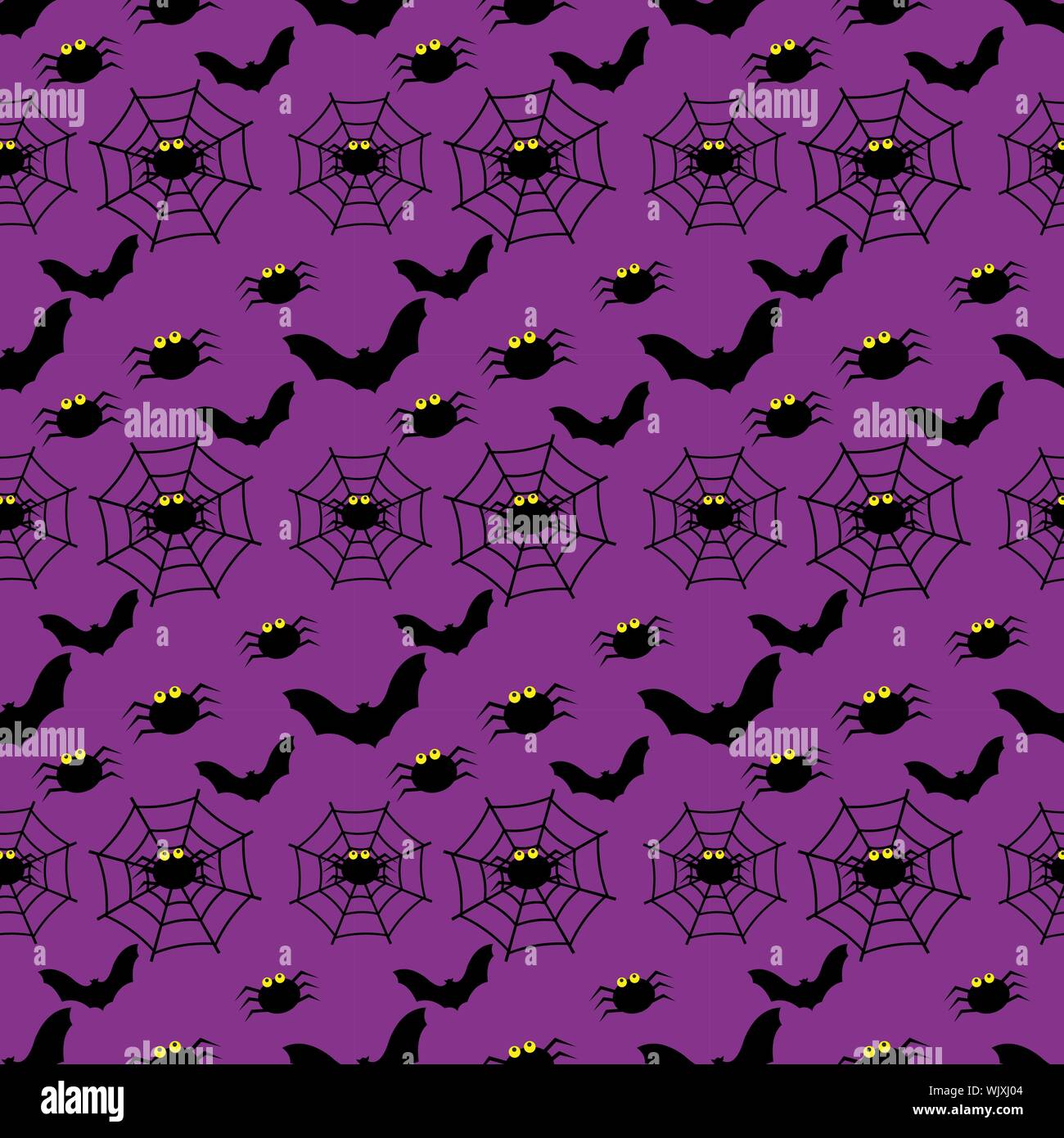 bat and spider seamless pattern for halloween concept vector ...