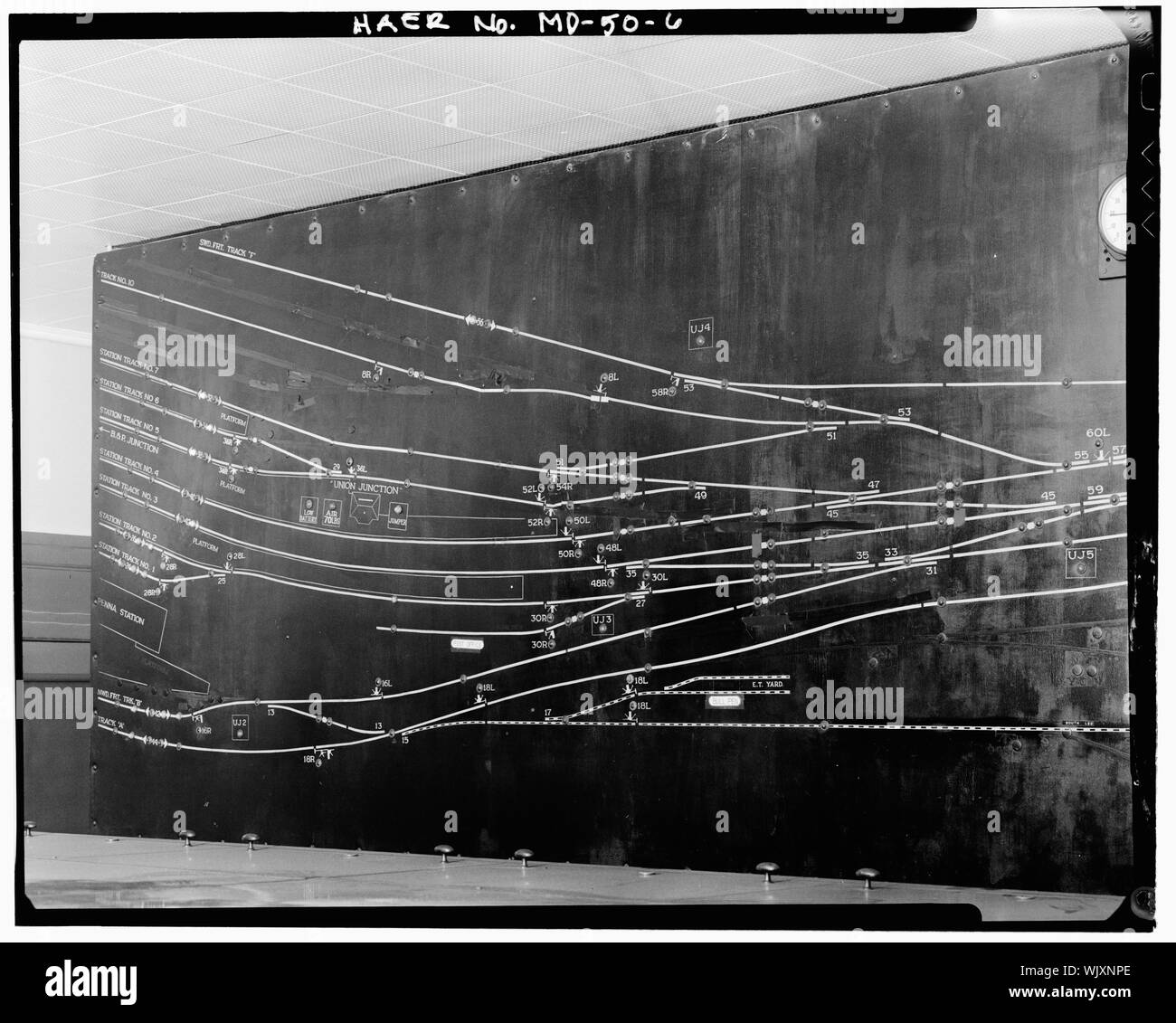 INTERIOR, MODEL BOARD INDICATING TRACK LAYOUT - Union Junction ...
