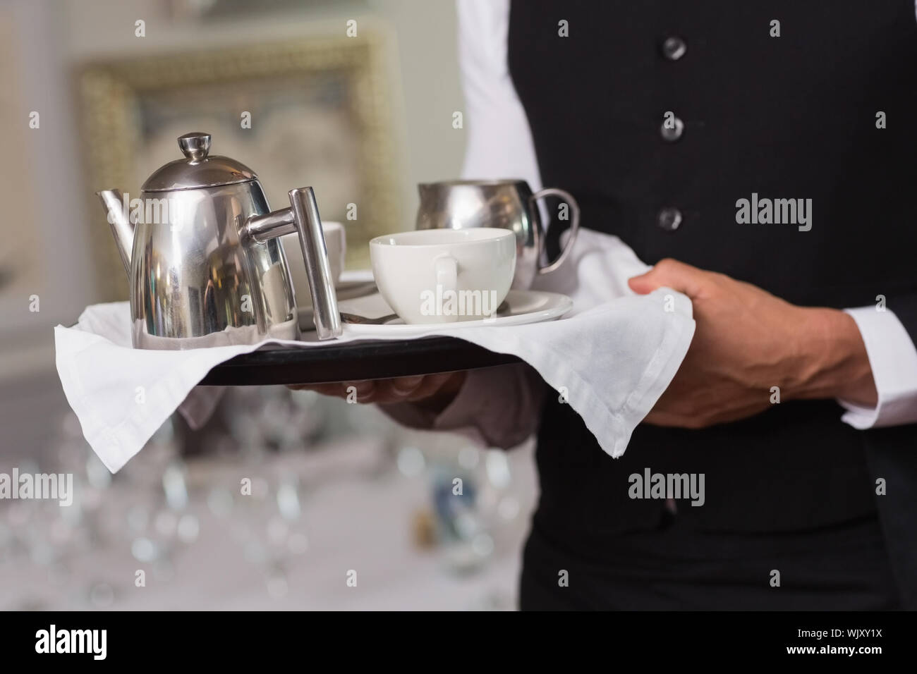 Serving afternoon tea in hotel hi-res stock photography and images - Alamy