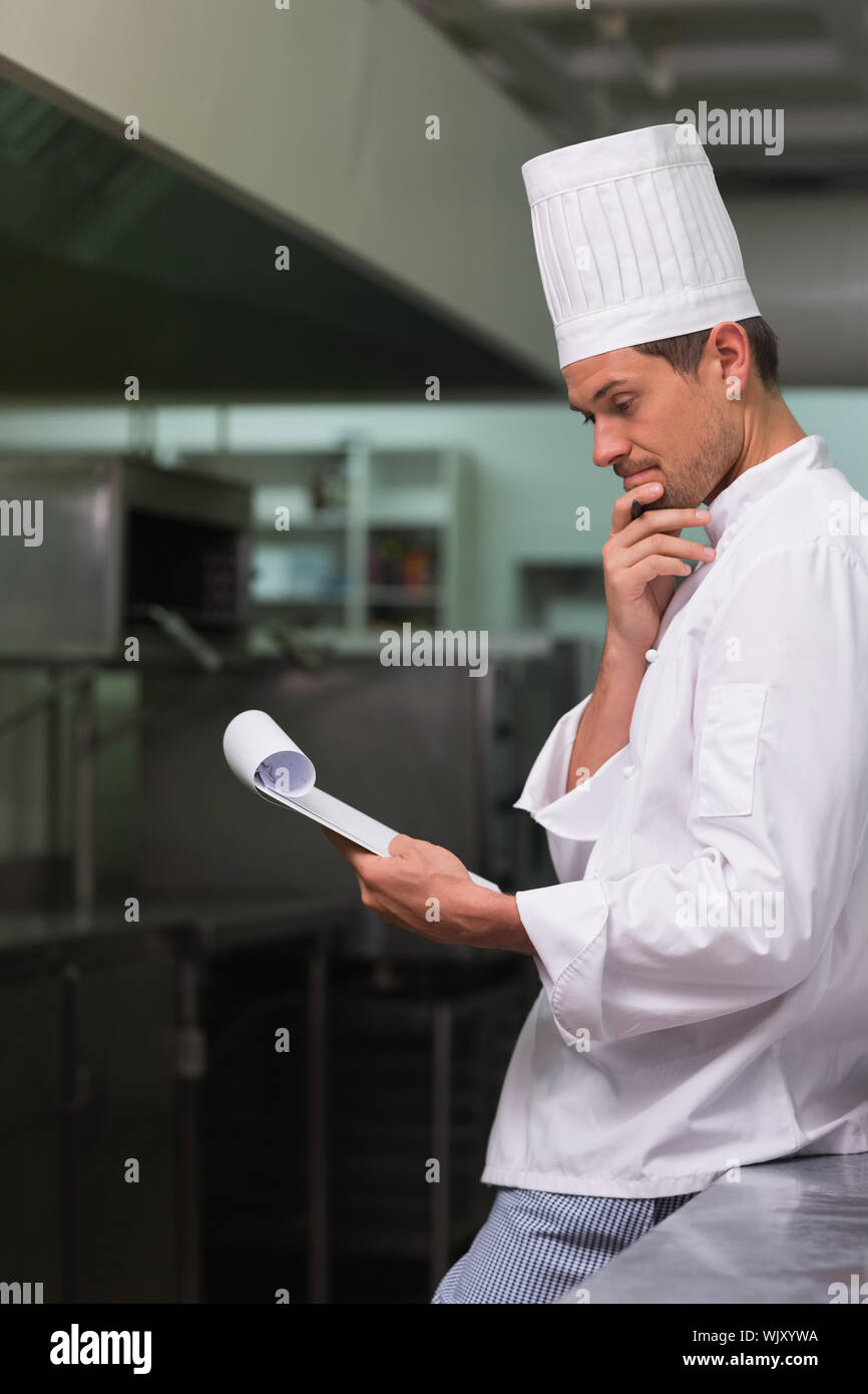 Chef menu planning hi-res stock photography and images - Alamy
