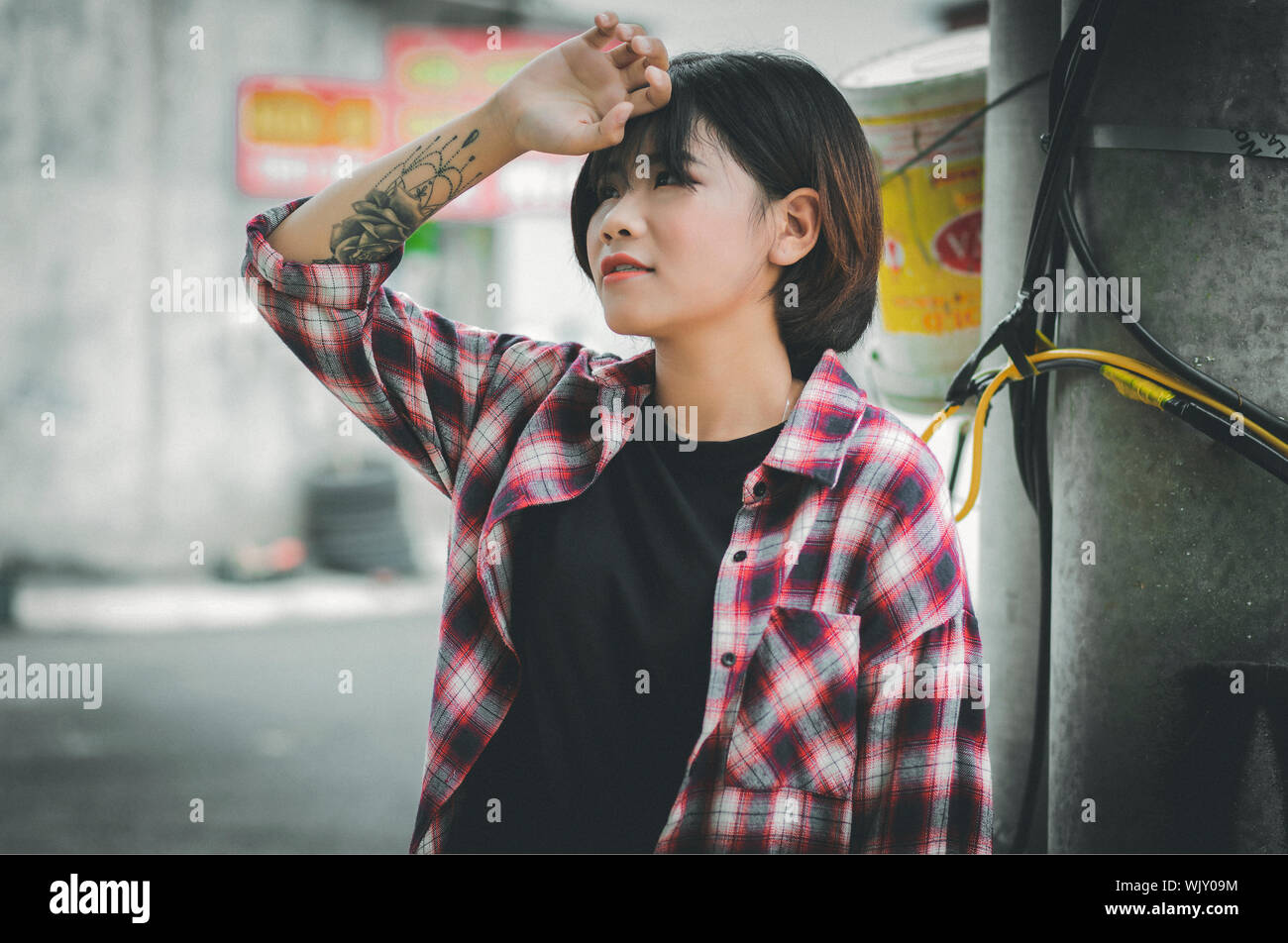 Beautiful girl single bride alone sad Stock Photo - Alamy