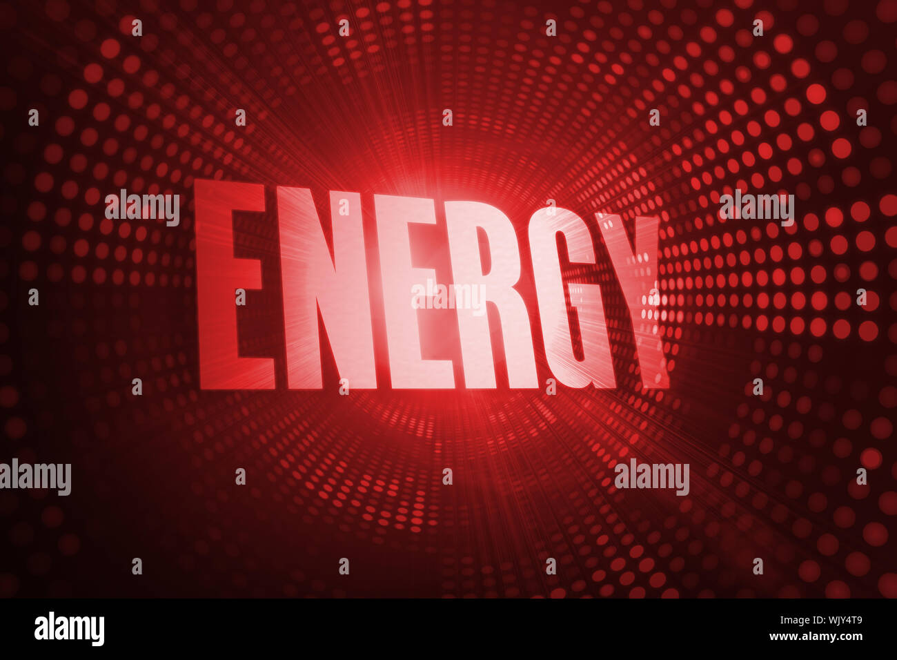 The word energy against red pixel spiral Stock Photo - Alamy