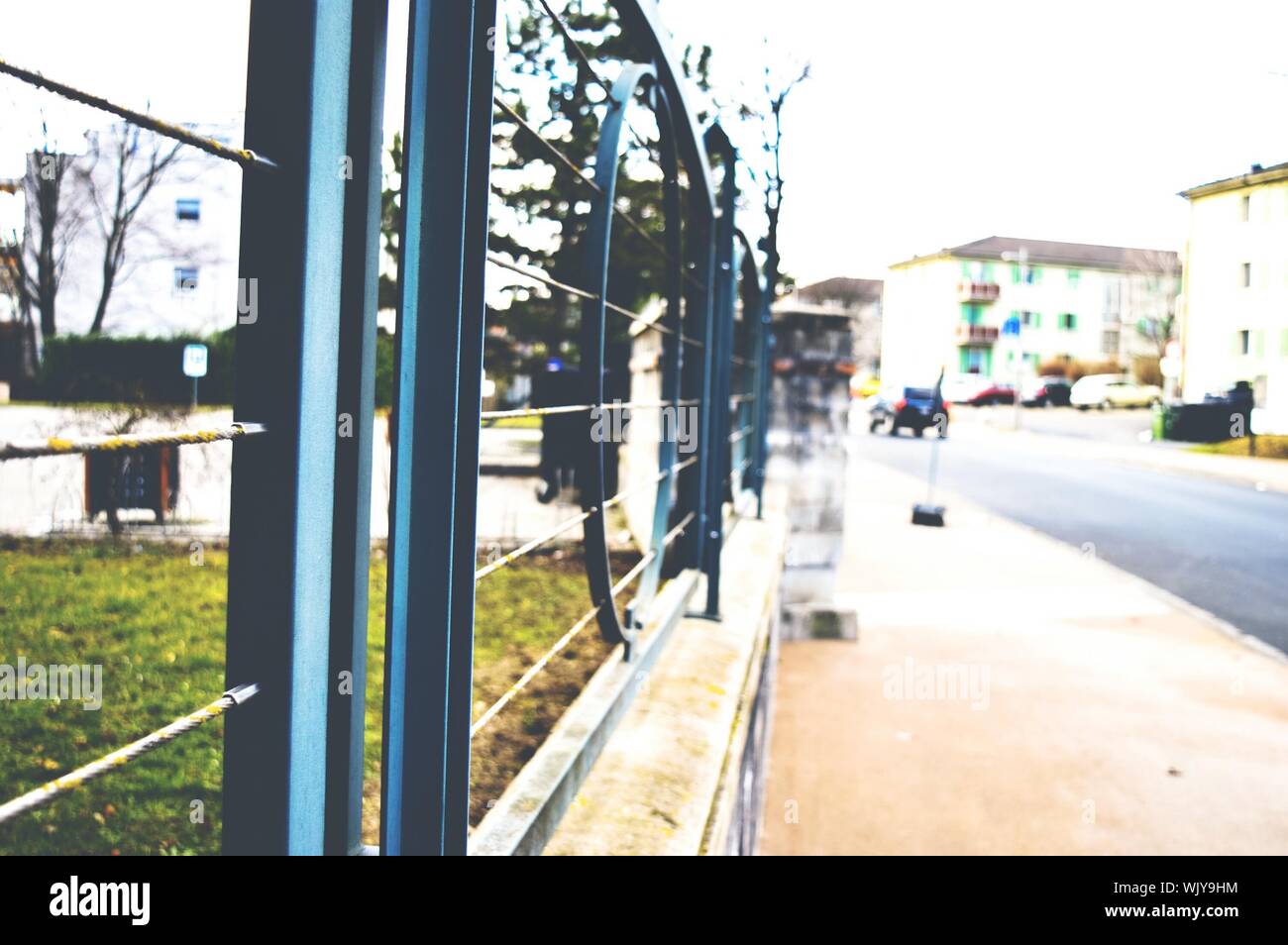 Car park railing hi-res stock photography and images - Alamy
