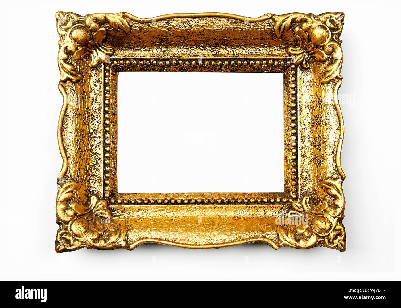 Old Gold Picture Frame Stock Photo - Alamy