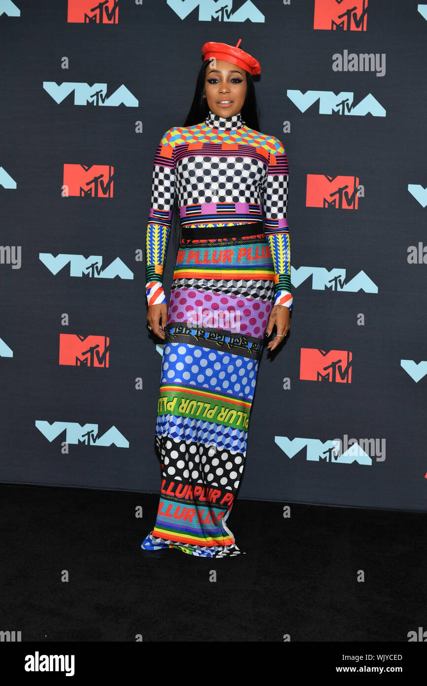Monica attends the 2019 MTV Video Music Awards at Prudential Center on ...