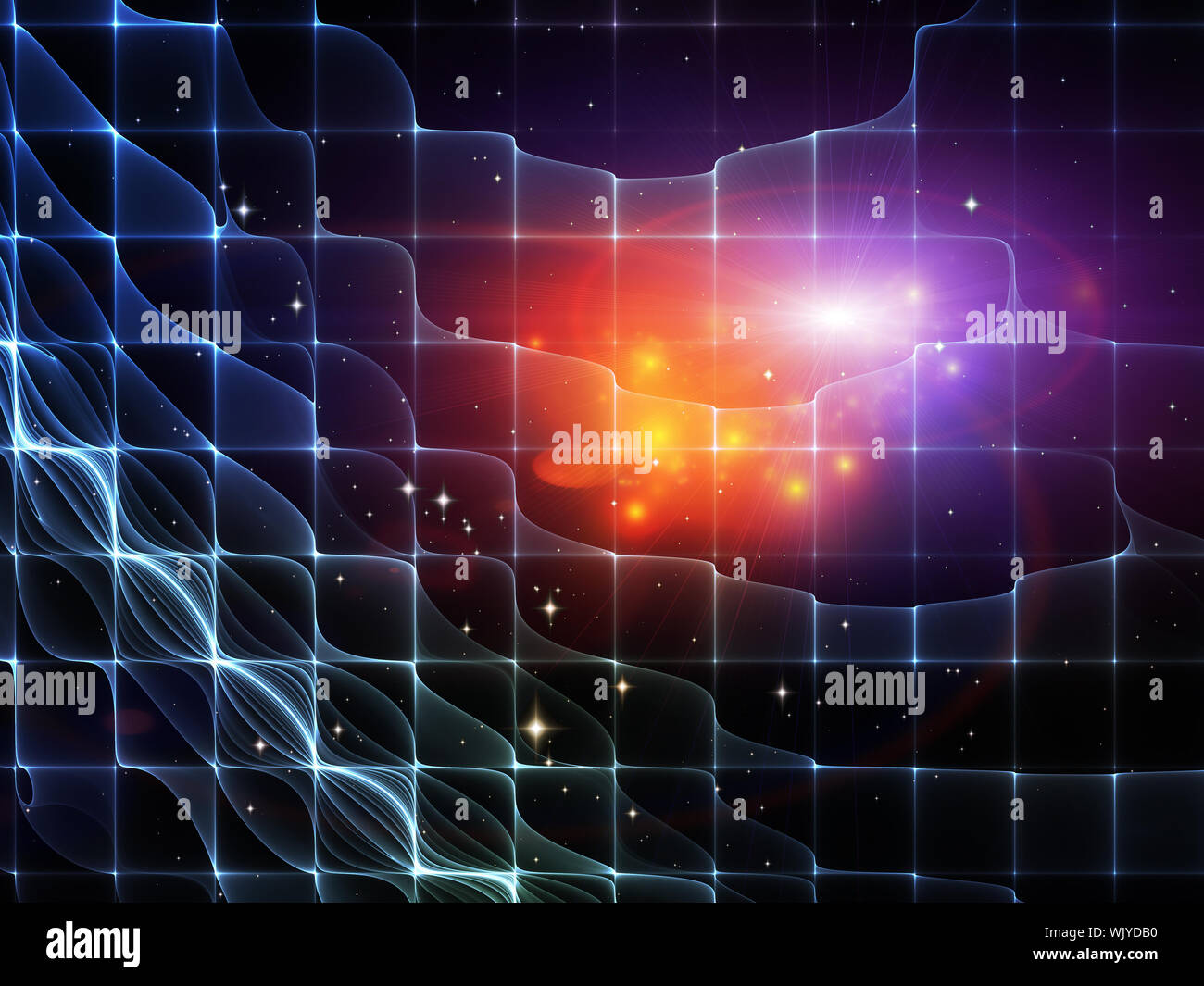Geometry of Space series. Artistic abstraction composed of conceptual ...