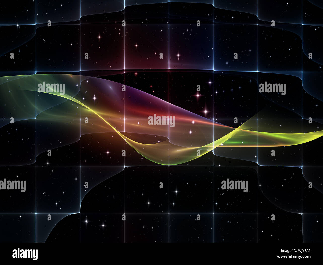 Geometry of Space series. Artistic abstraction composed of conceptual ...
