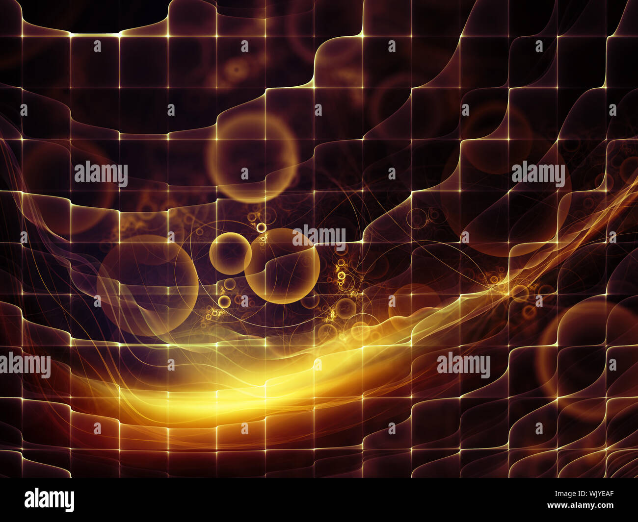 Geometry of Space series. Composition of conceptual grids, curves and ...