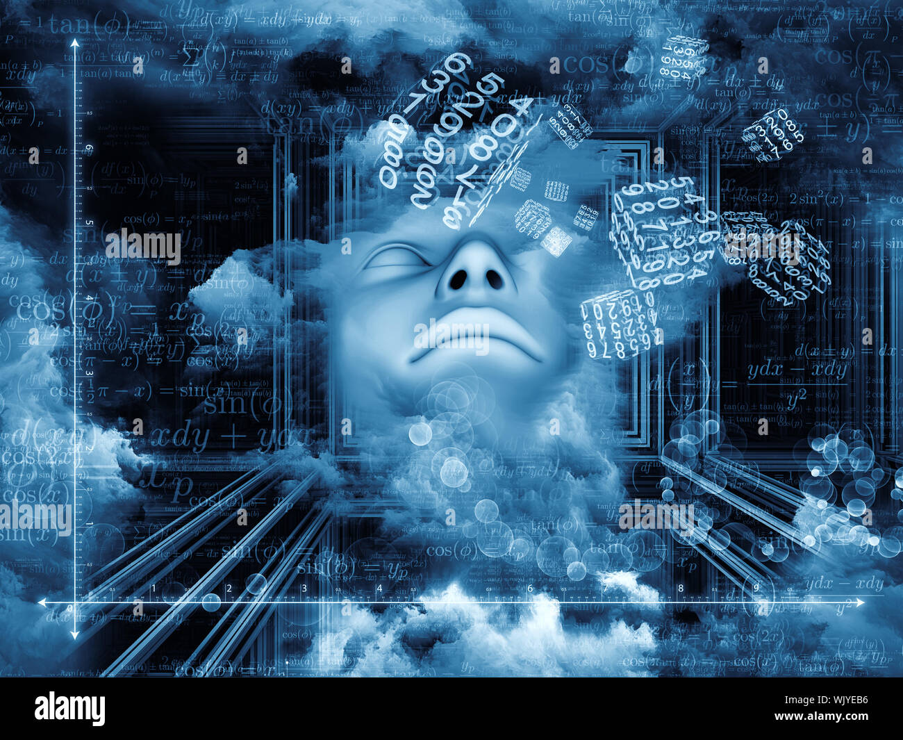 Beyond Human series. Composition of human, fractal and natural forms on ...