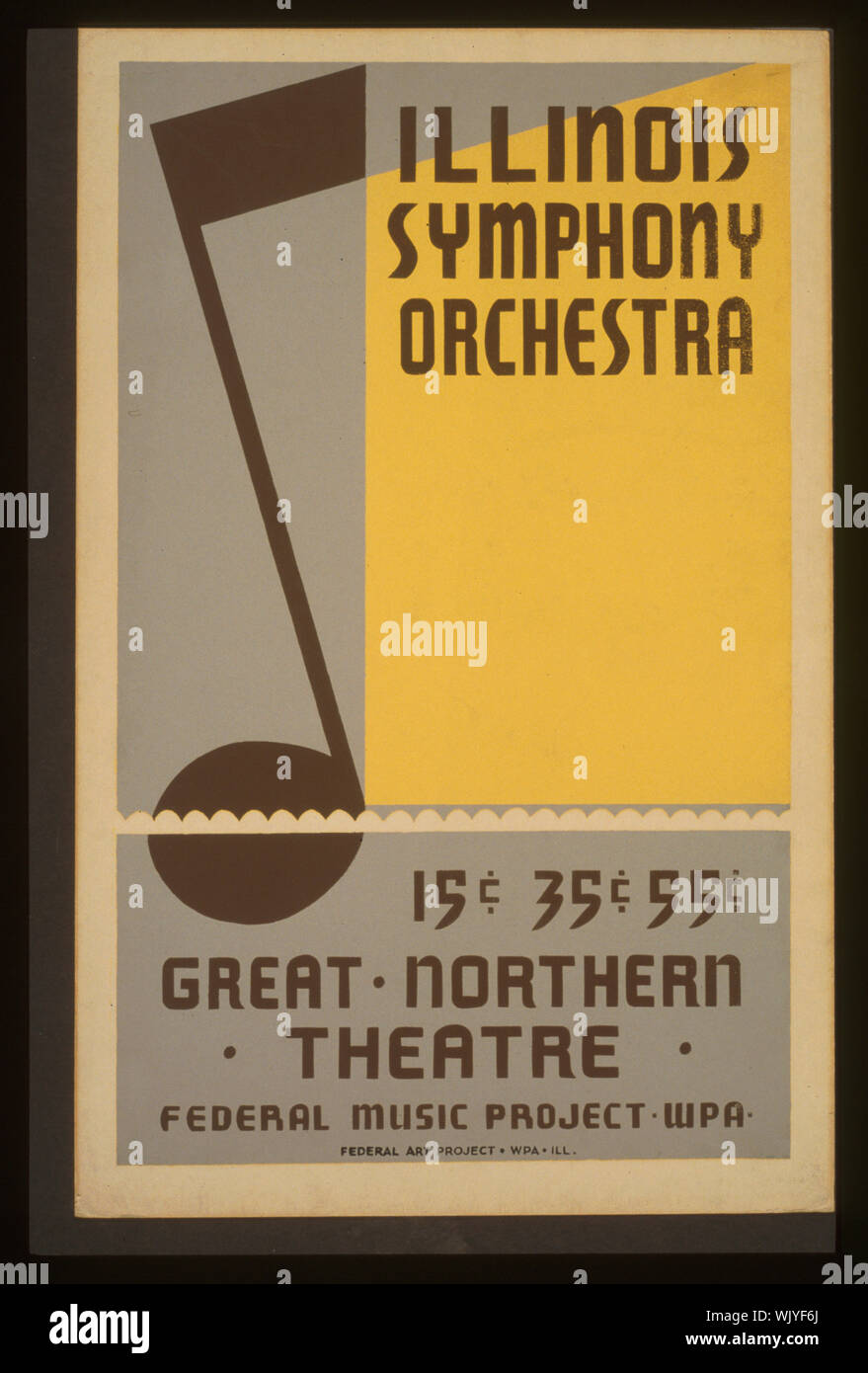 Illinois symphony orchestra Abstract: Poster for Federal Music Project ...