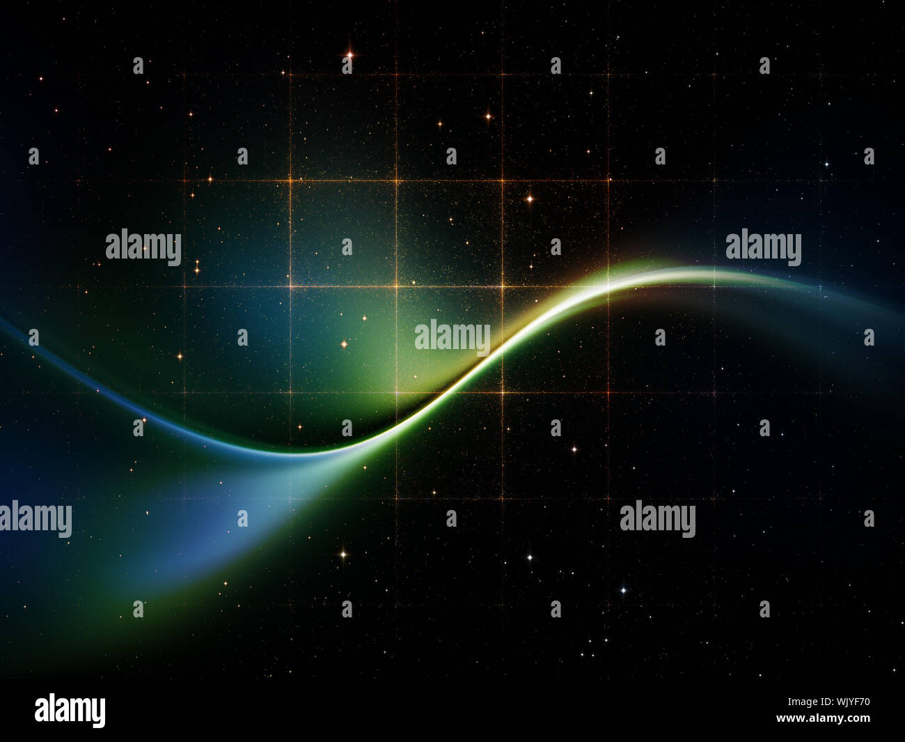 Geometry of Space series. Abstract design made of conceptual grids ...
