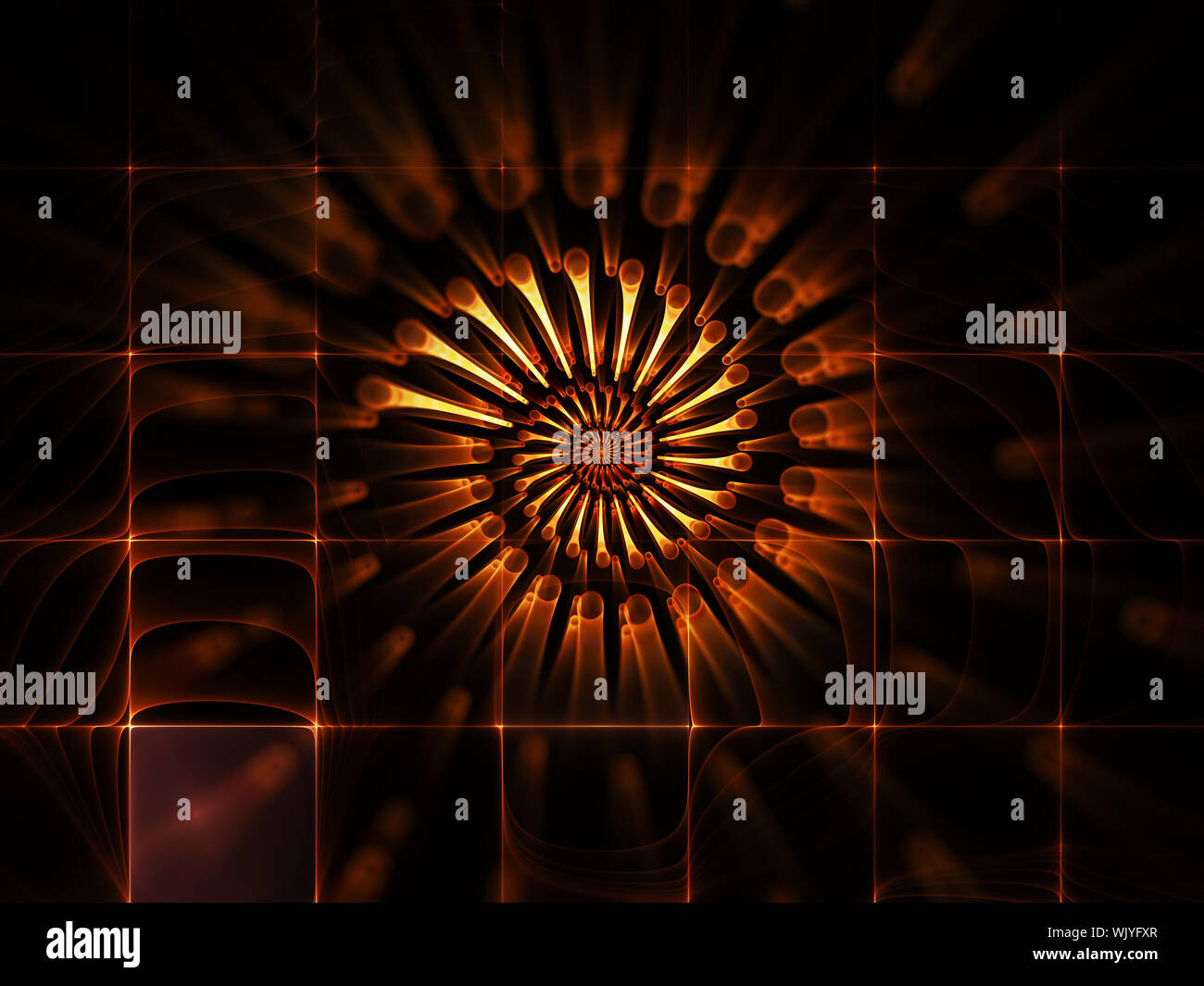 Geometry of Space series. Creative arrangement of conceptual grids ...