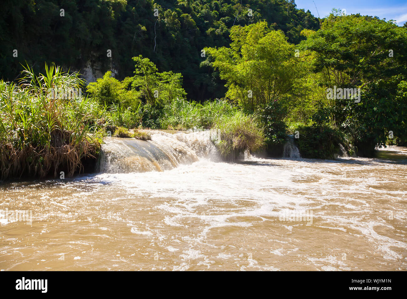 Tropical Loboc river at the island Bohol in the Philippines Stock Photo ...