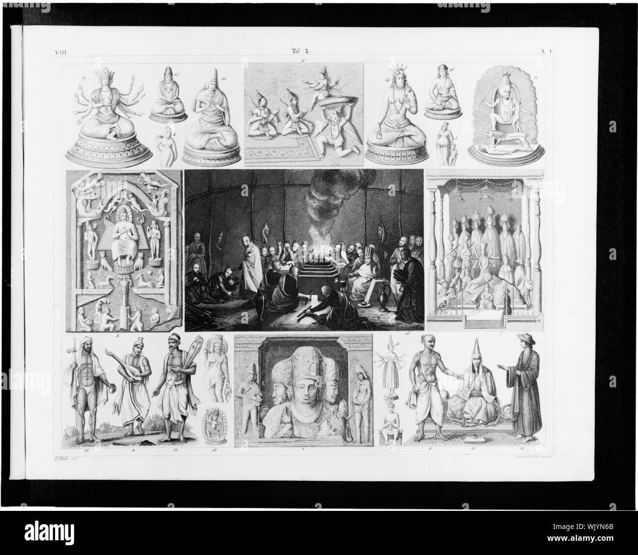 Buddhism rituals Black and White Stock Photos & Images - Alamy