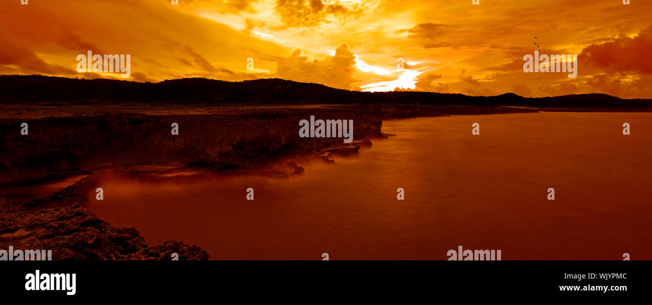 Stormy weathers on the caribbean island, Aruba Stock Photo - Alamy