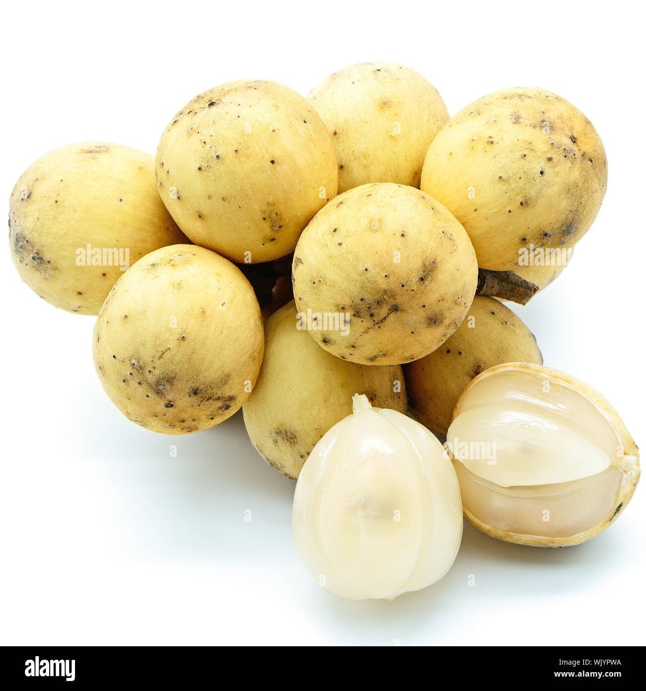 Tropical fruit, Longkong, isolated on white Stock Photo - Alamy