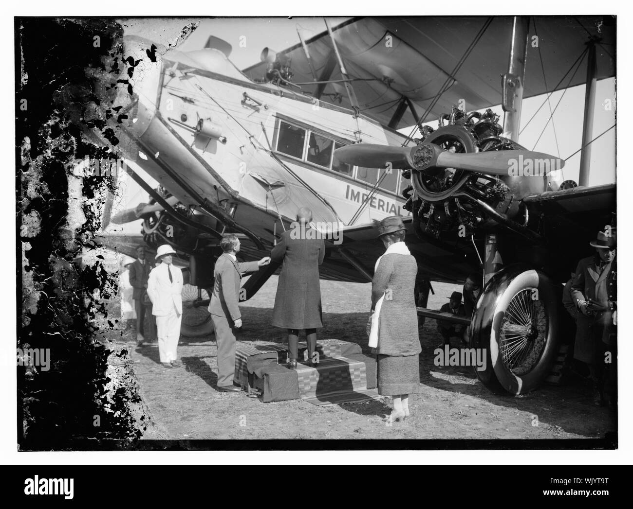 Imperial Airways office & plane Stock Photo - Alamy