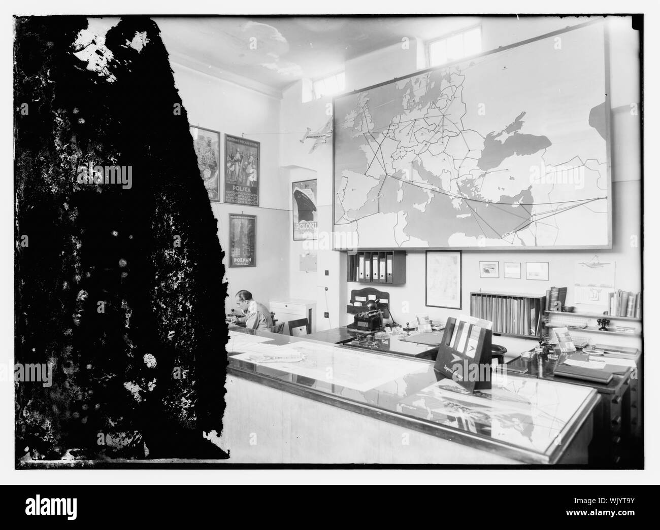 Imperial Airways office & plane Stock Photo - Alamy