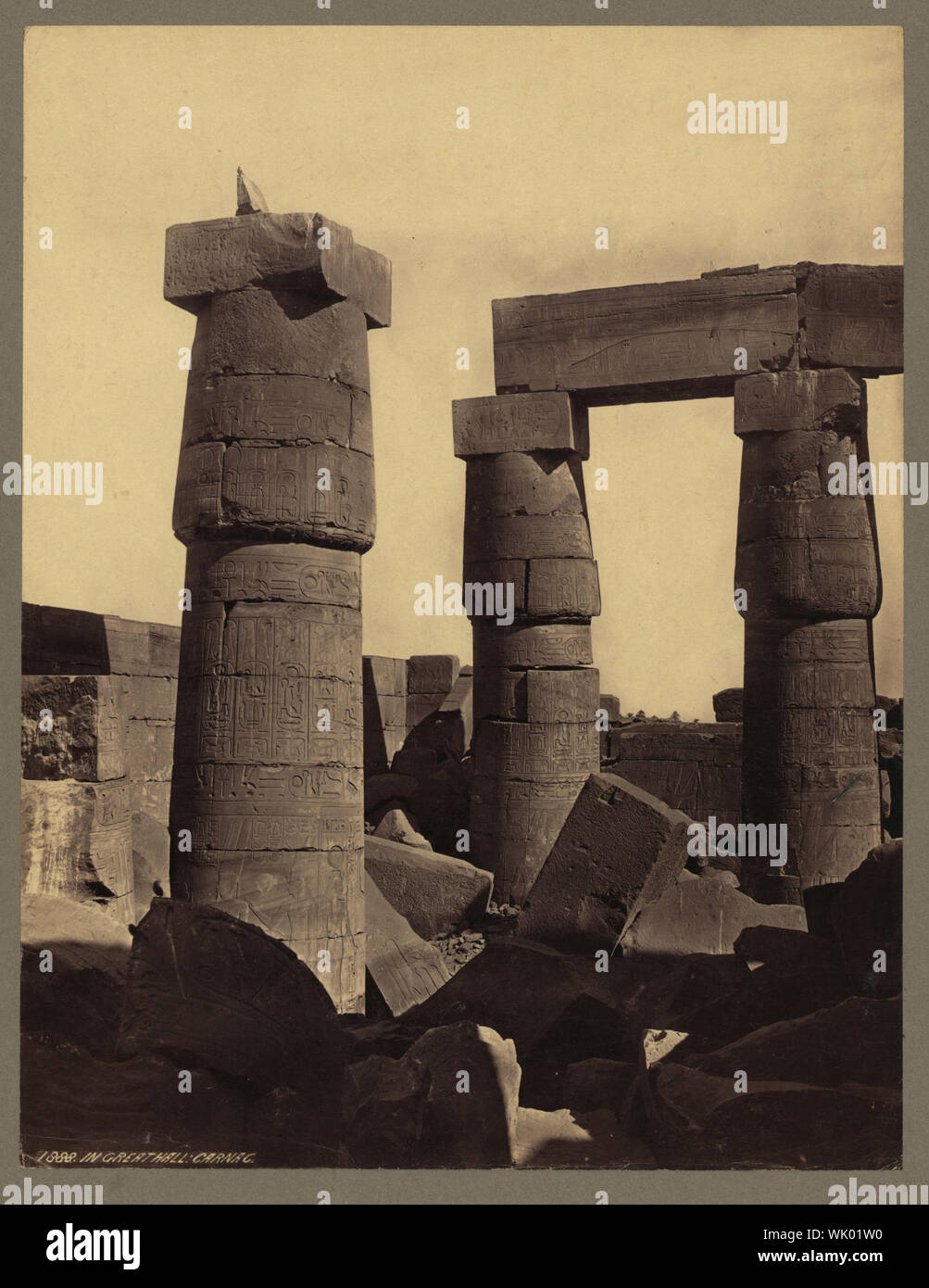 In Great Hall. Carnac Stock Photo - Alamy