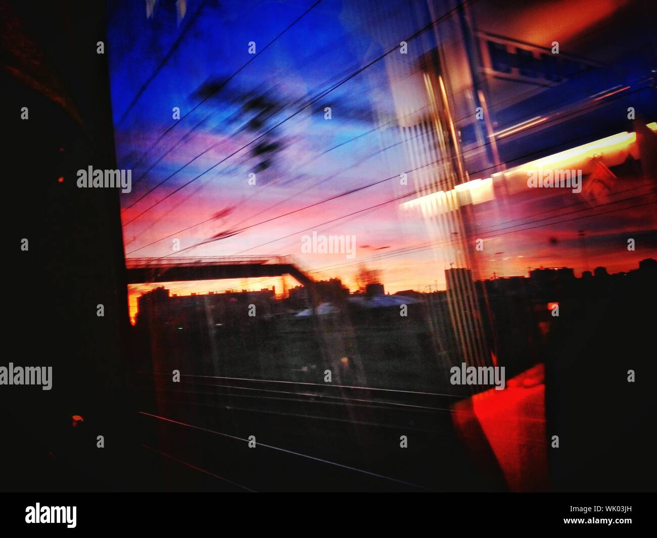Train Window At Sunset High Resolution Stock Photography and Images - Alamy