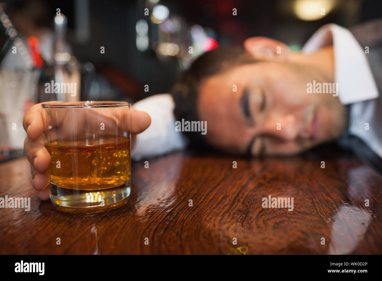 Asleep drunk woman female hi-res stock photography and images - Alamy