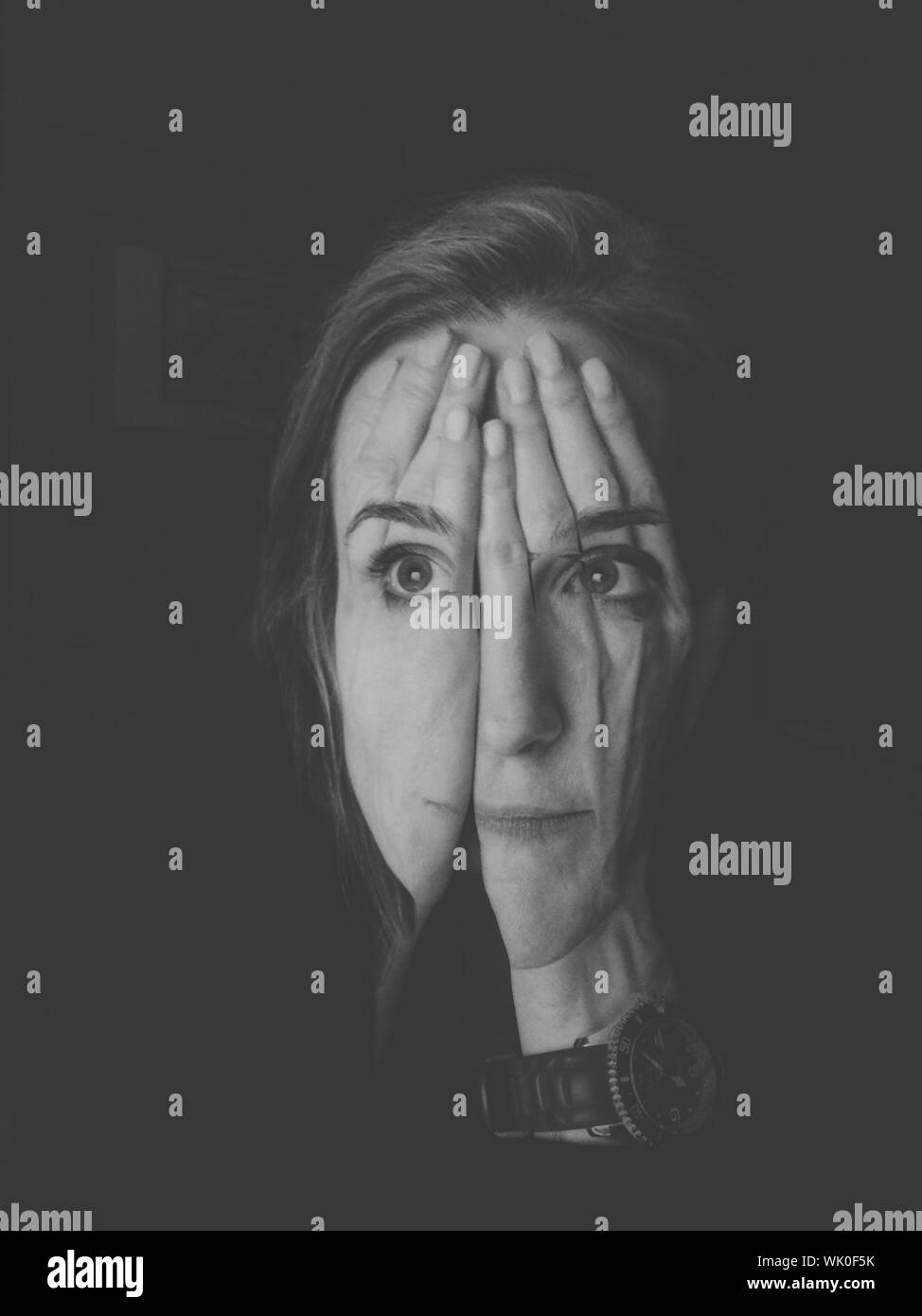 Double face image Black and White Stock Photos & Images - Alamy