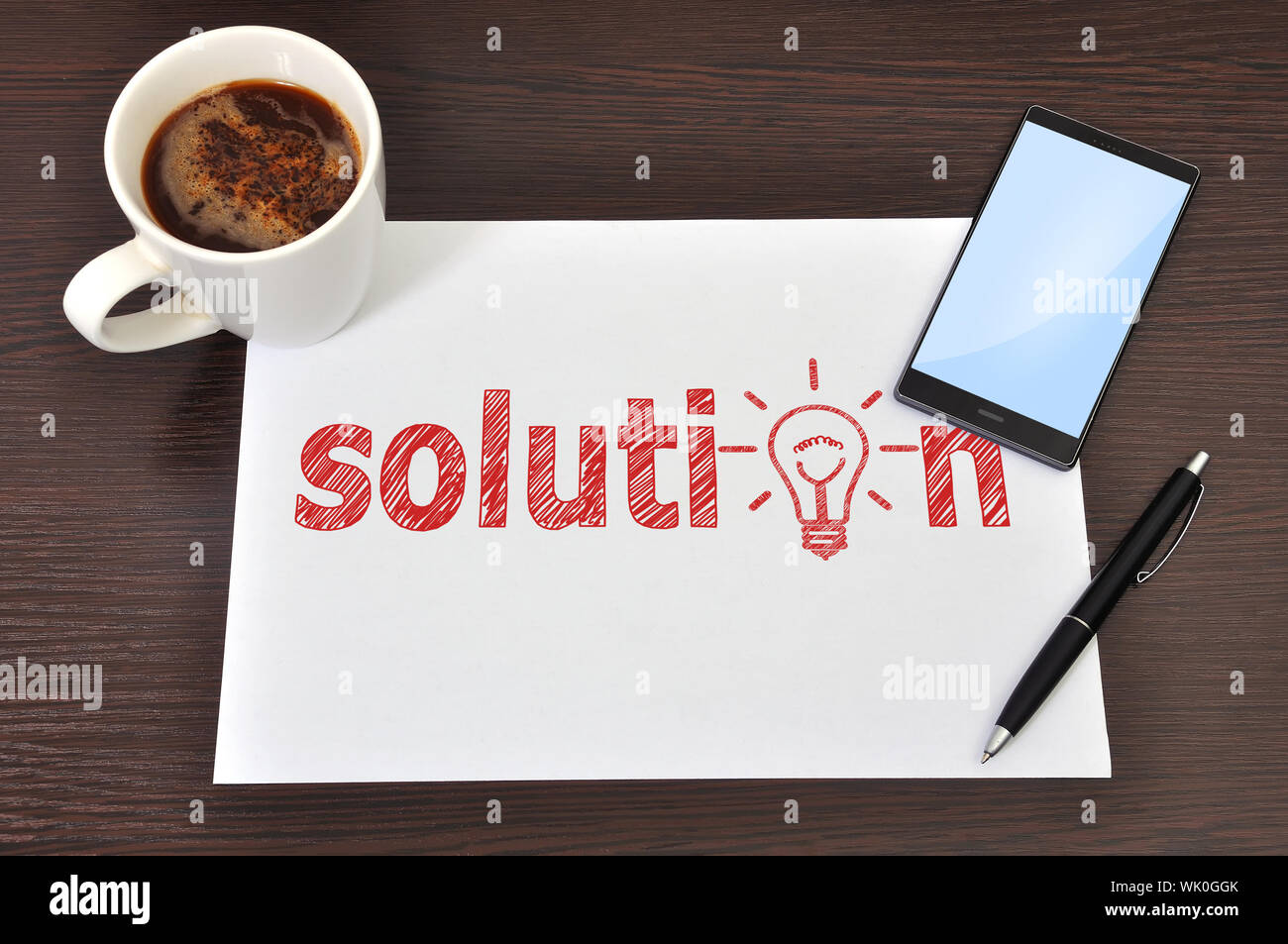 Workspace paper solution symbol hi-res stock photography and images - Alamy