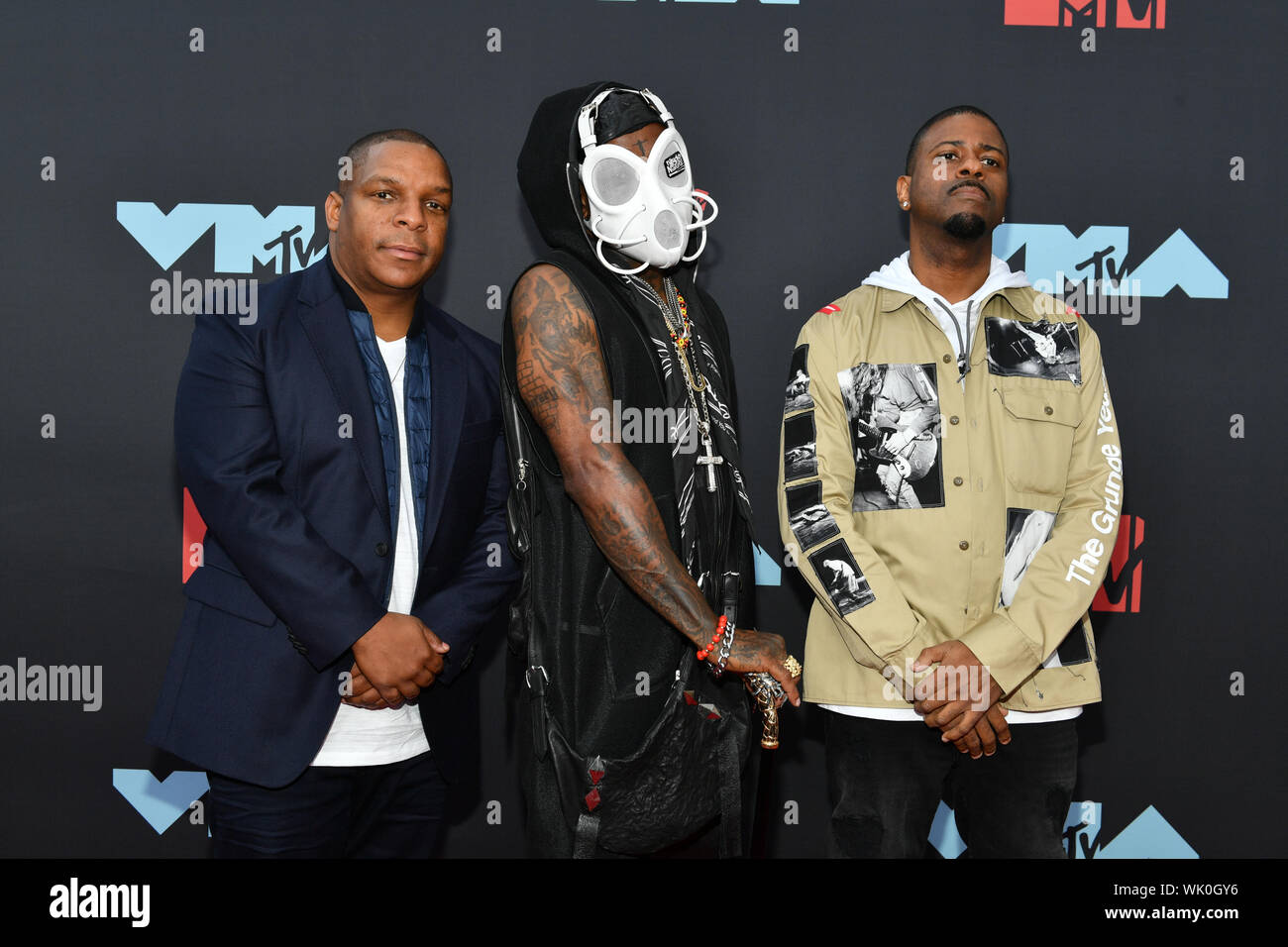 Naughty by Nature - Vin Rock, Treach and DJ Kay Gee attend the 2019 MTV Video Music Awards at ...