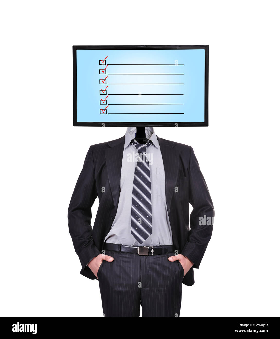 Computer monitor check mark hi-res stock photography and images - Alamy