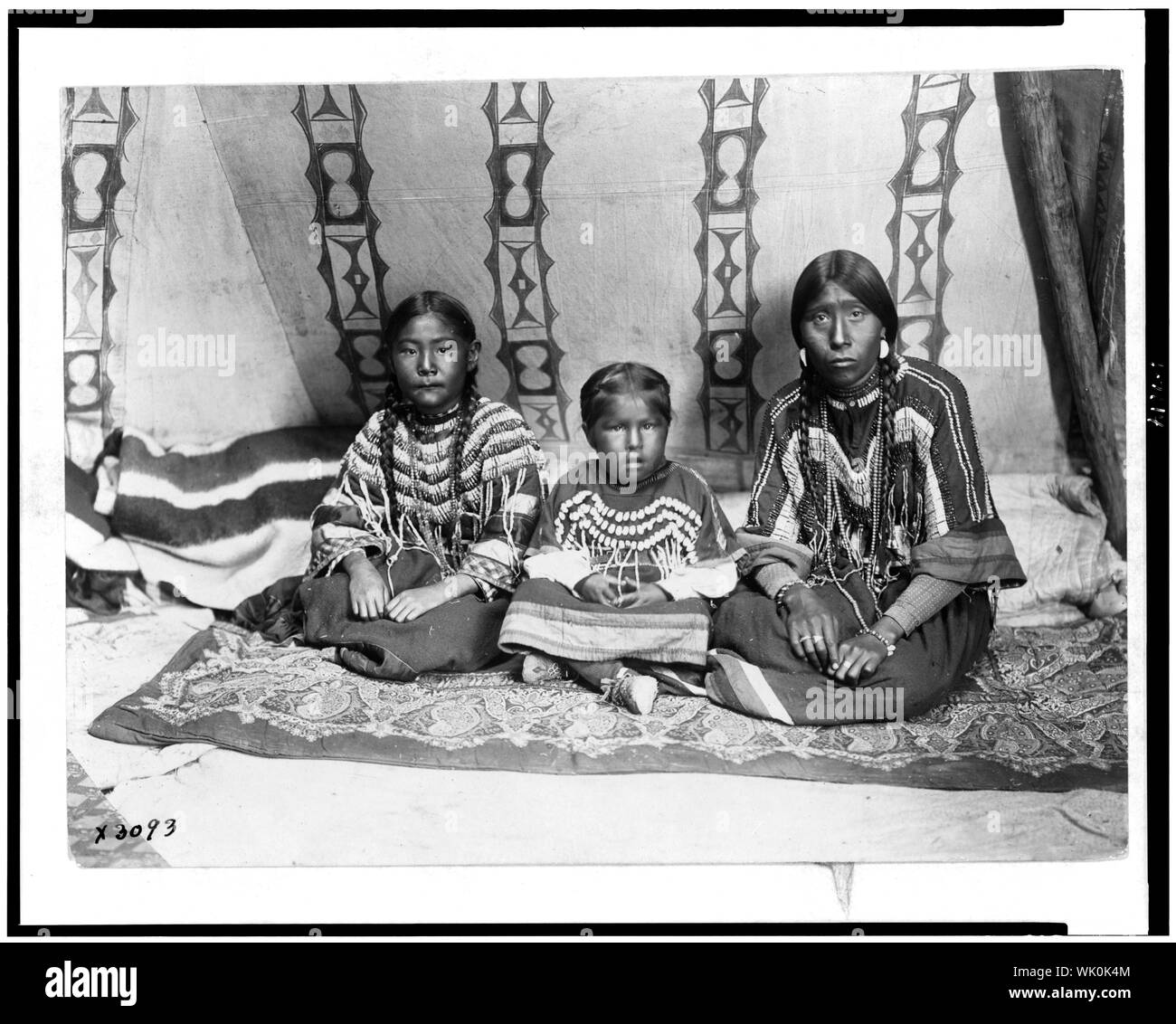 In the lodge--Piegan Stock Photo - Alamy