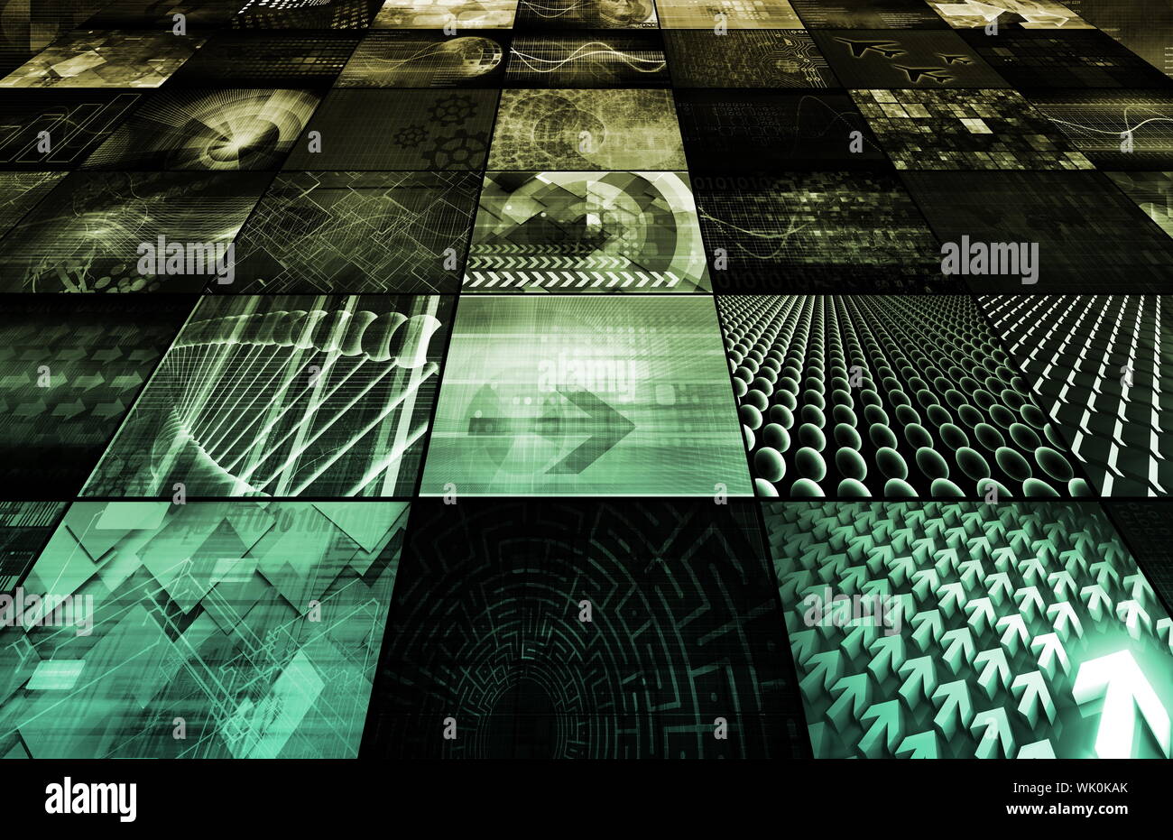 Cybernetics Mechanical Design as a Blueprints Art Stock Photo - Alamy