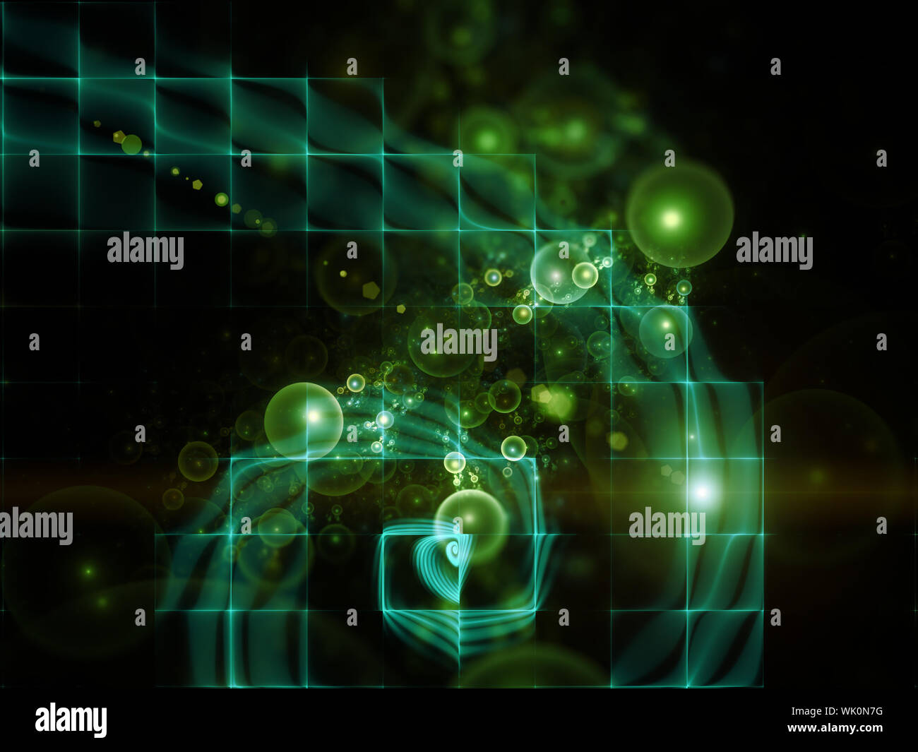 Geometry of Space series. Creative arrangement of conceptual grids ...