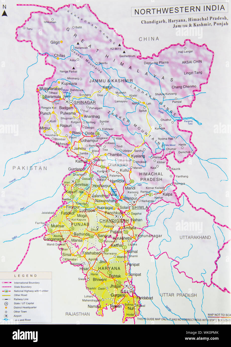Kashmir Map Political