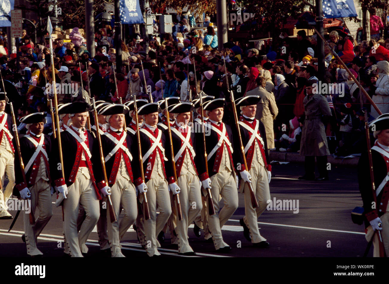 Inaugural parade for President George H.W. Bush on January 20, 1989 ...