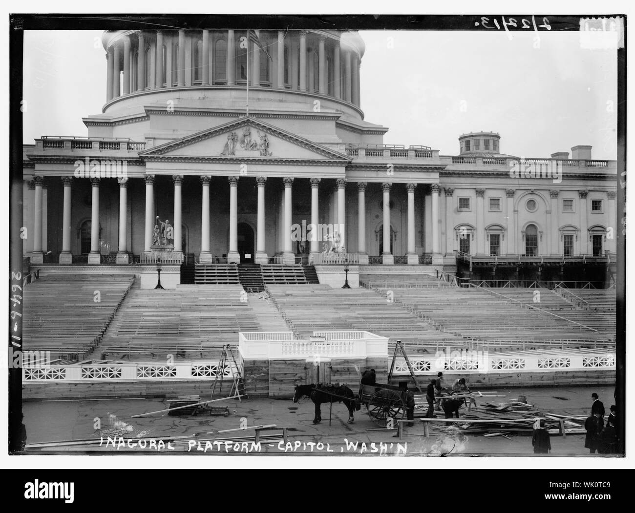 The outdoor platform Black and White Stock Photos & Images - Alamy