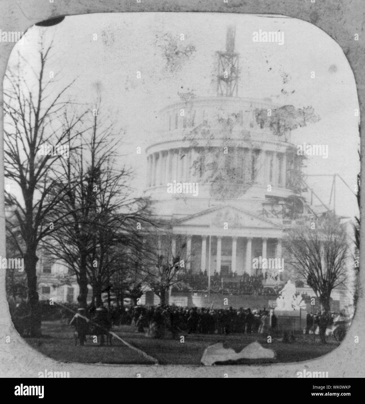 Inauguration of Abraham Lincoln at the U.S. Capitol Stock Photo - Alamy