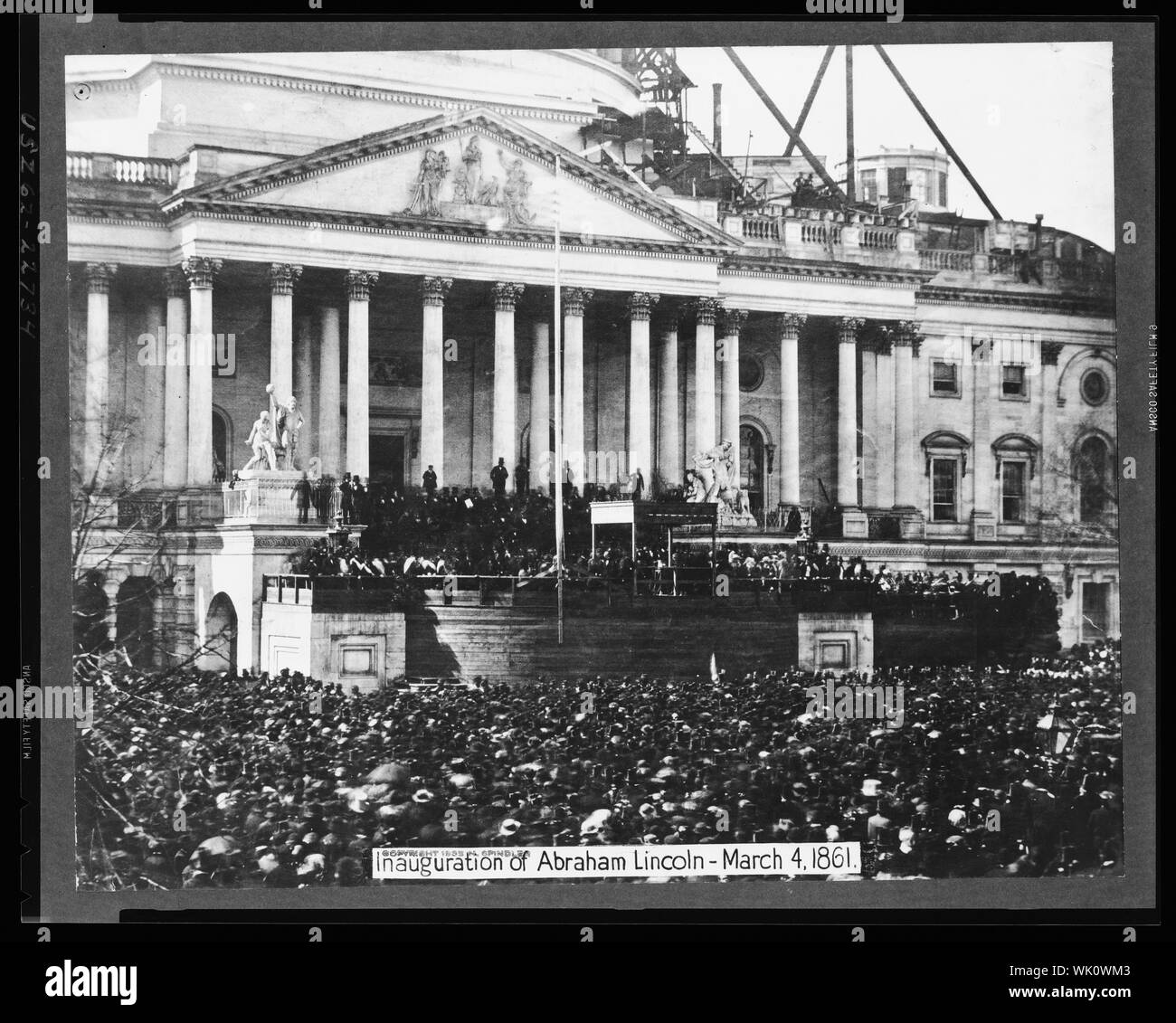 Inauguration of Abraham Lincoln - March 4, 1861 Stock Photo - Alamy