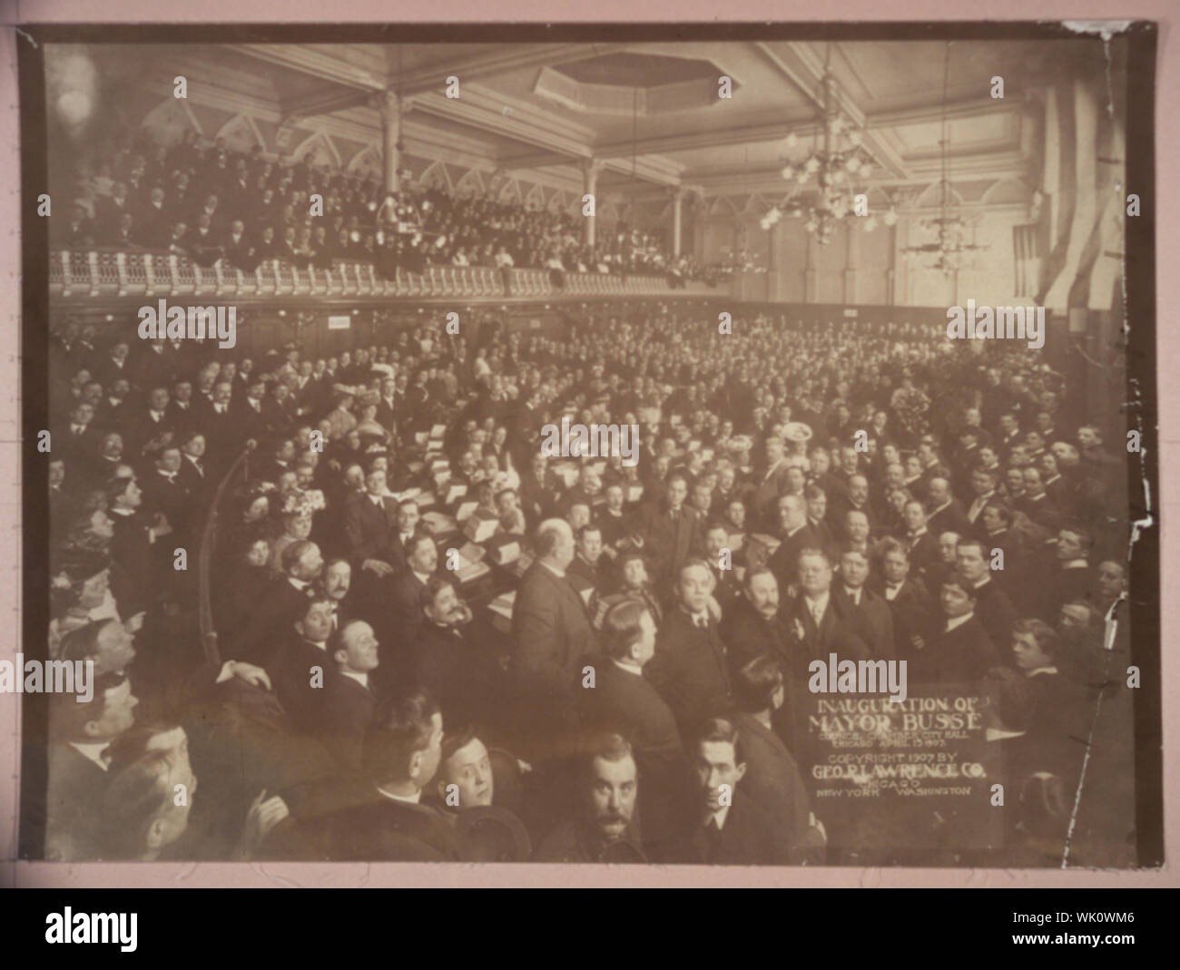 Inauguration of Mayor Busse, Council Chamber, City Hall, Chicago, April ...