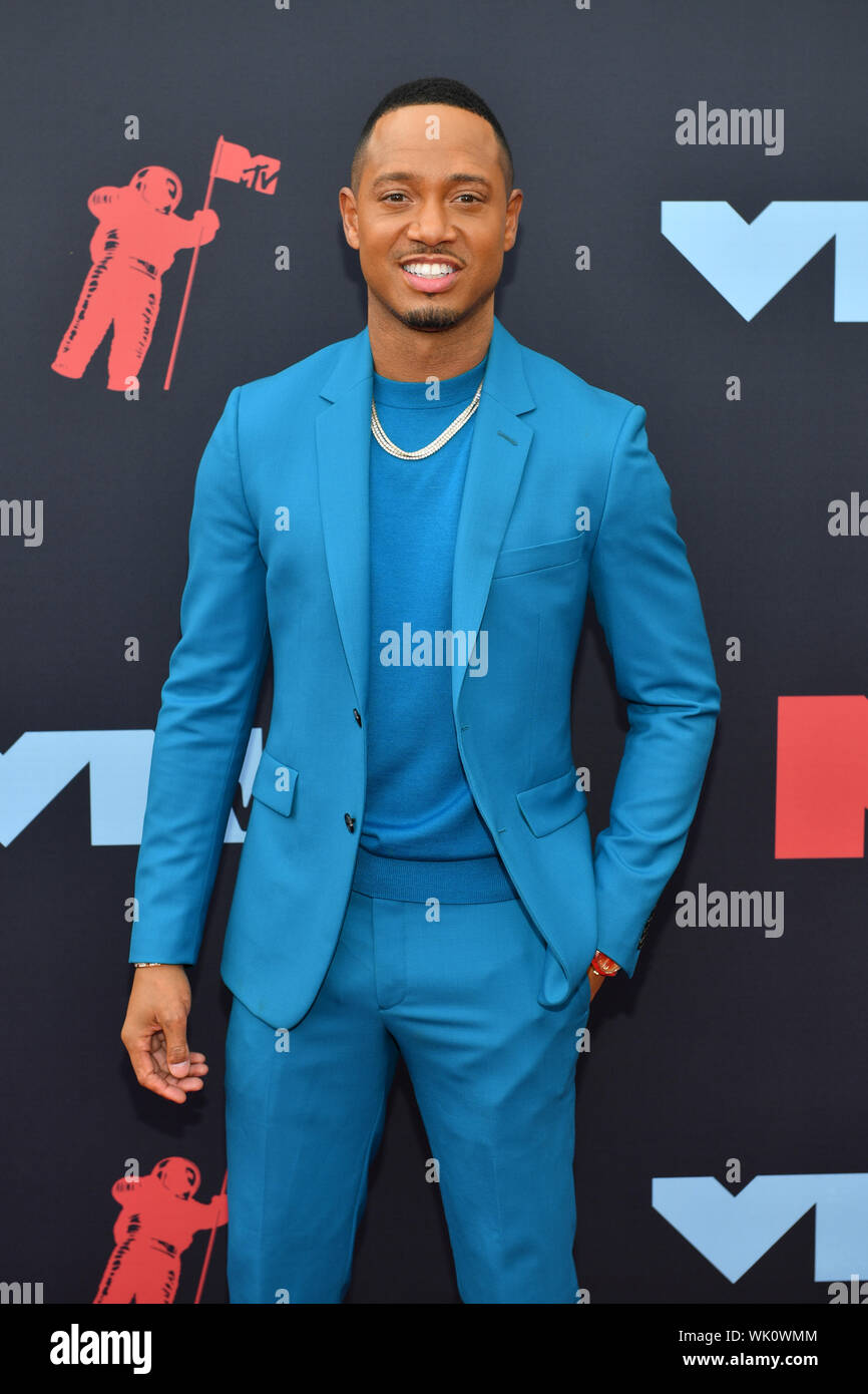 Terrence J attends the 2019 MTV Video Music Awards at Prudential Center ...