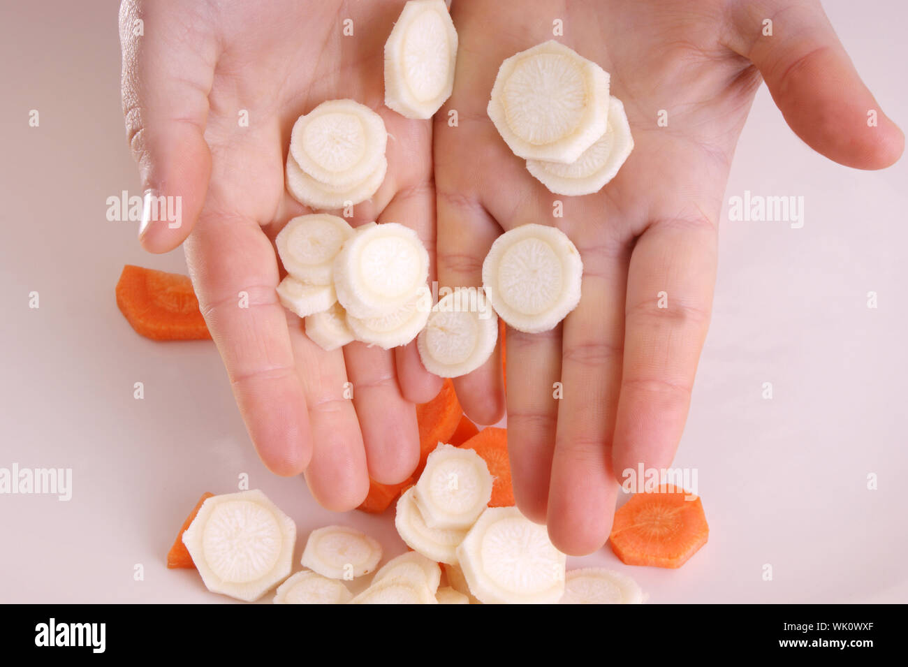 prepare vegetables to make a nice and healthy soup Stock Photo - Alamy